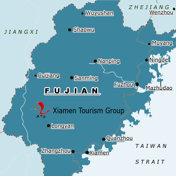 Fujian Map - discoverfujian.com